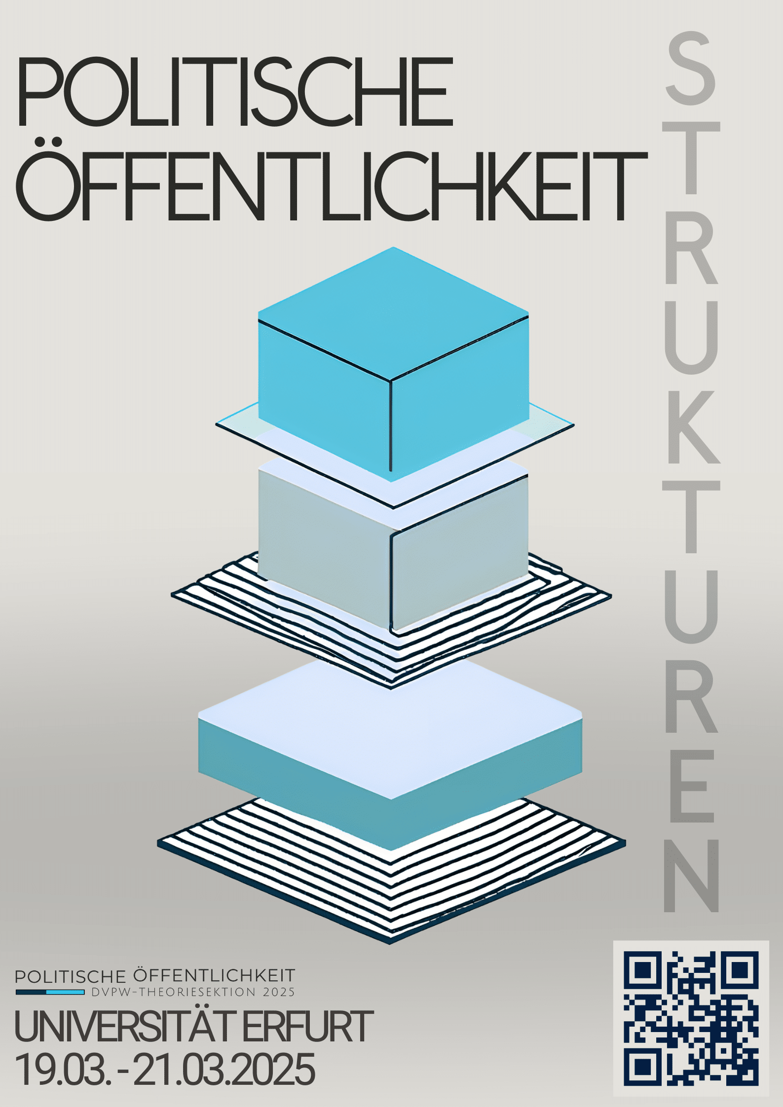 Flyer und Poster für Erfurter Tagung - Sektionstagung "Politische ...